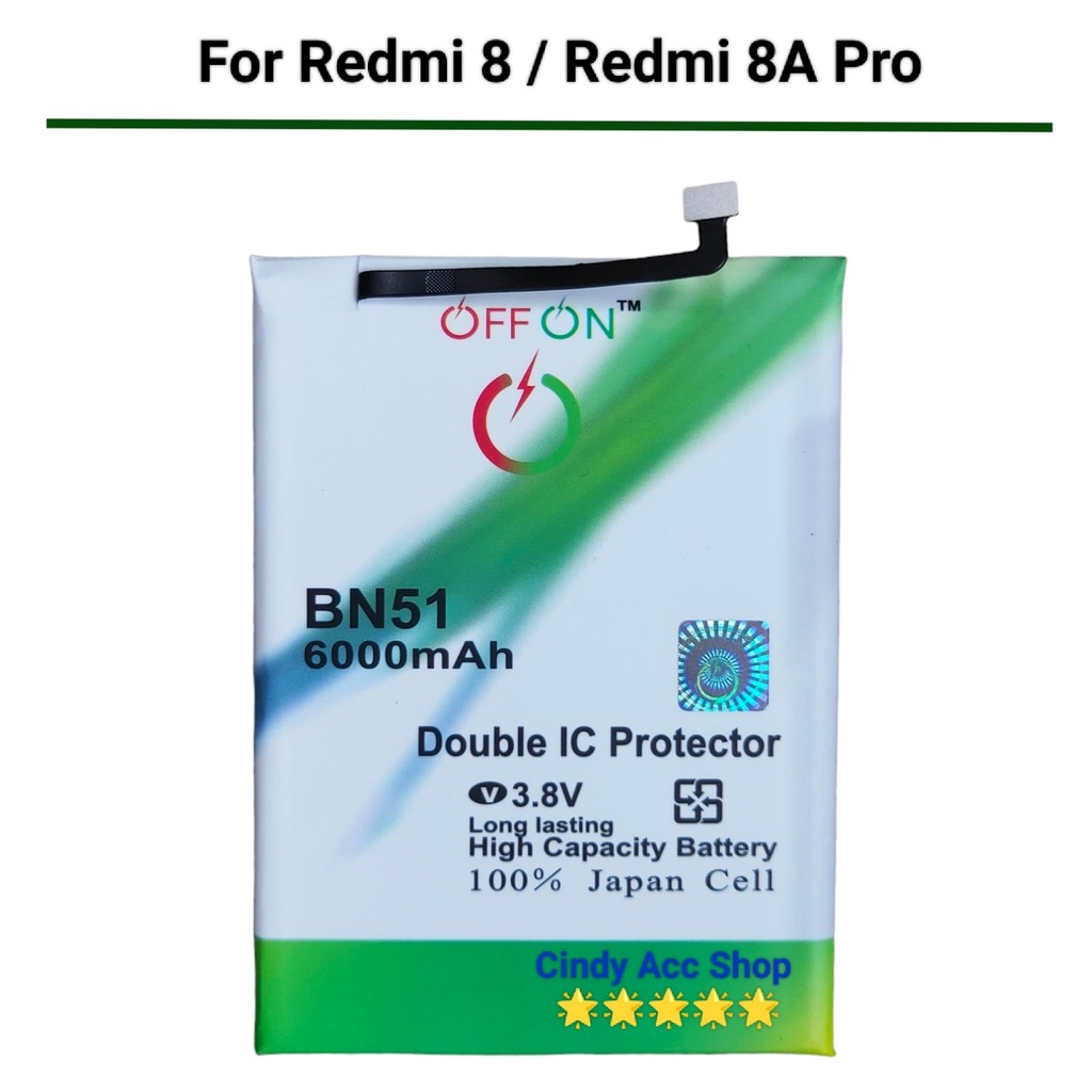 Jual Baterai Double Power For Redmi 8 Redmi 8A Redmi 8A Pro BN51 Batre ...