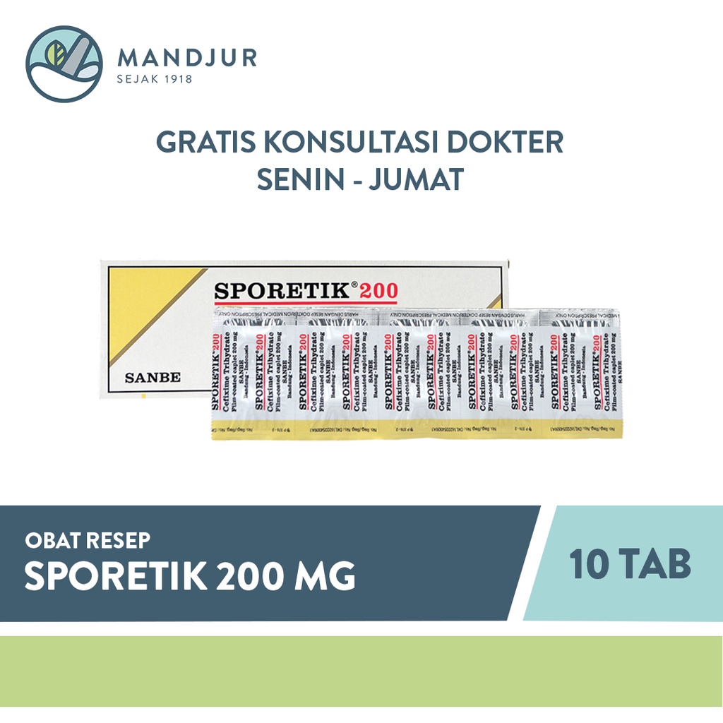 Jual Sporetik 200 mg 10 Kaplet | Shopee Indonesia