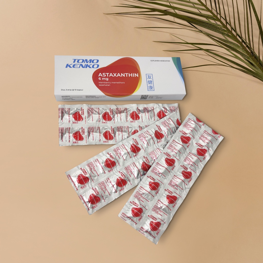 Jual Tomo Kenko Astaxanthin 6 mg | Daya Tahan Tubuh | Shopee Indonesia