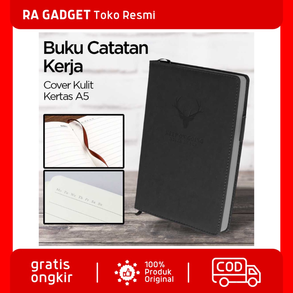 Jual Buku Catatan Kerja Notebooks Soft Cover Kulit Kertas A5 / Buku ...