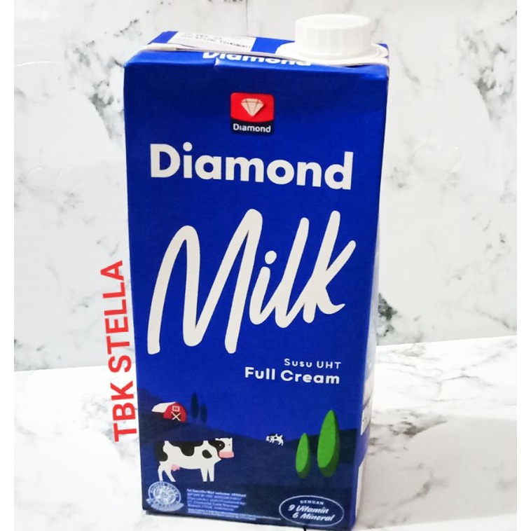 Jual SUSU DIAMOND UHT FULL CREAM (1 LTR) | Shopee Indonesia