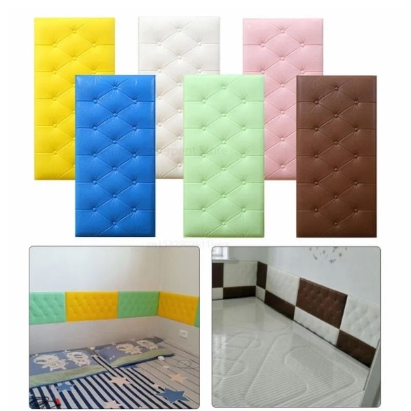Jual Wallpaper Dinding 3D Foam Headboard Bed Wall Sticker Dekorasi ...