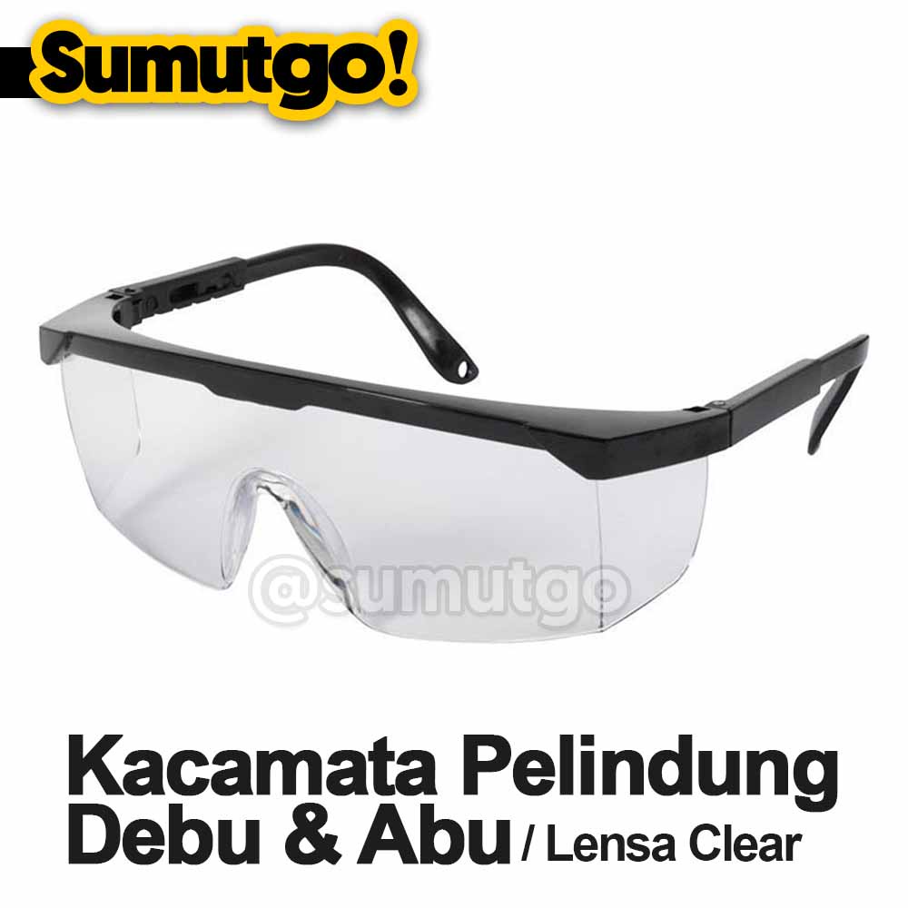 Jual Kacamata APD PETAK PUTIH BENING Transparan Pelindung Anti Debu ...