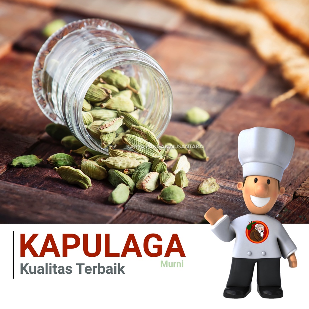 Jual KAPULAGA HIJAU MURNI CARDAMON KAPULAGA BIJI BUBUK PREMIUM PER GRAM ...