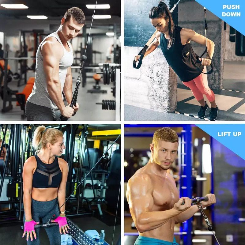Jual Pull down Katrol Pulldown catrol Alat Fitness kabel Gym DIY cable ...