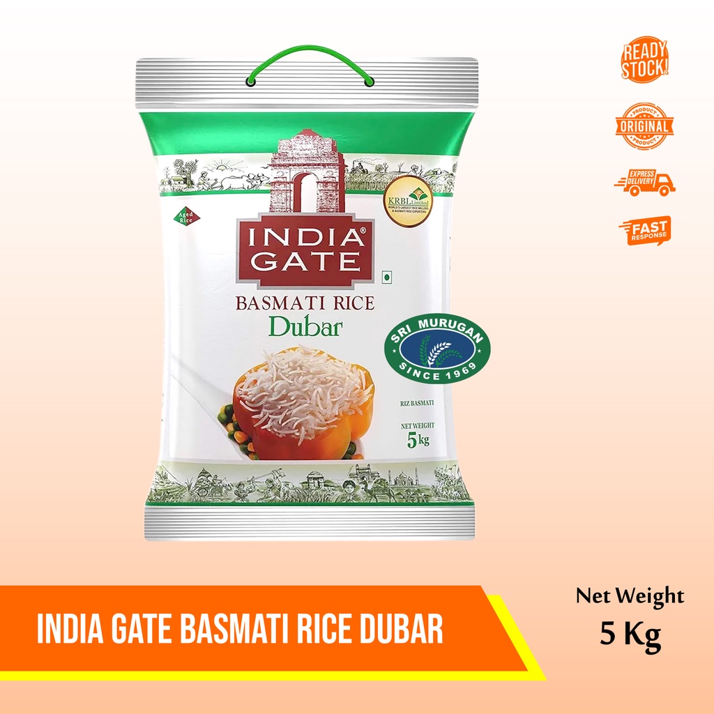 Jual INDIA GATE DUBAR BASMATI RICE 5KG | Shopee Indonesia