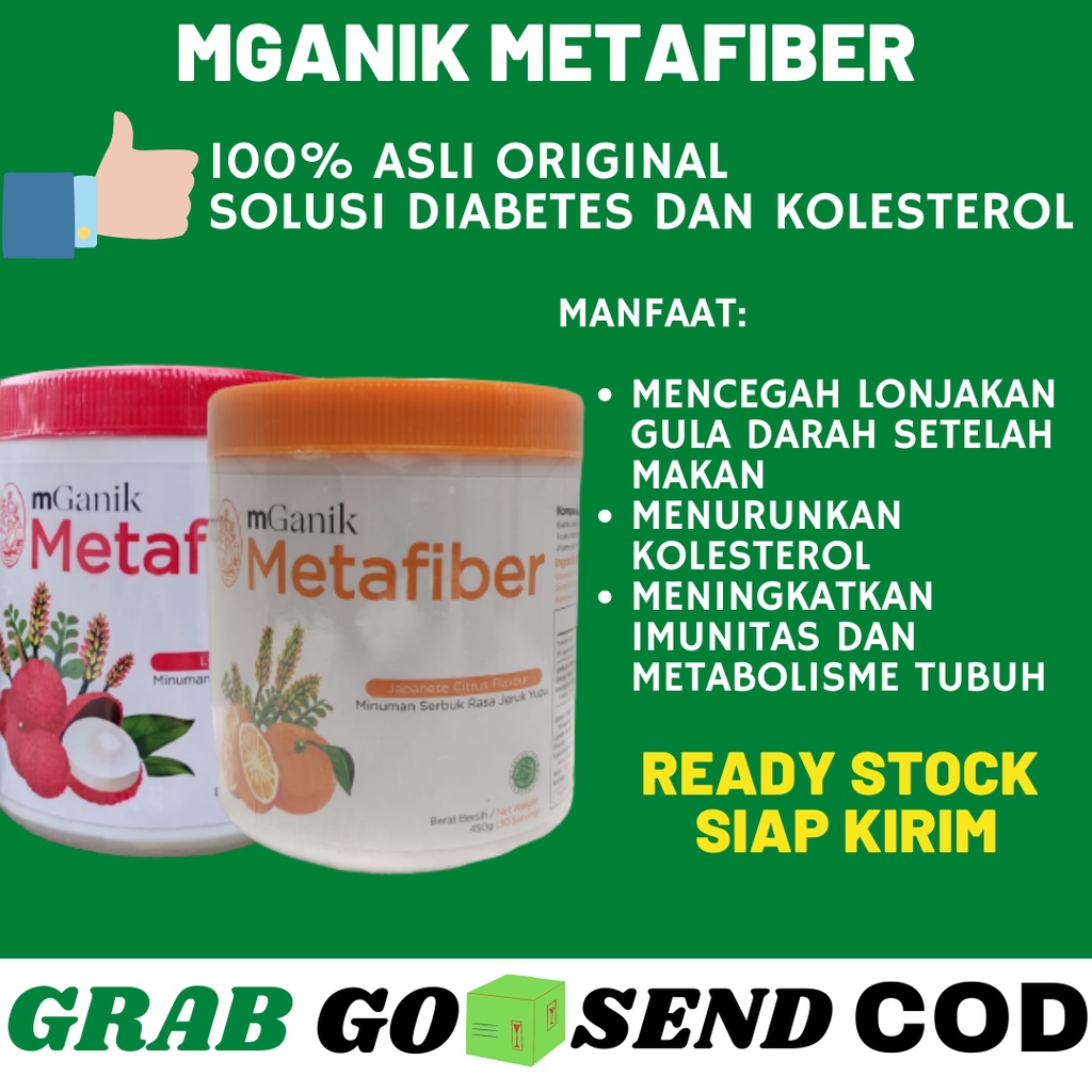 Jual mGanik Metafiber 450 Gr Gram 30 Serving Suplemen Minuman Serat ...