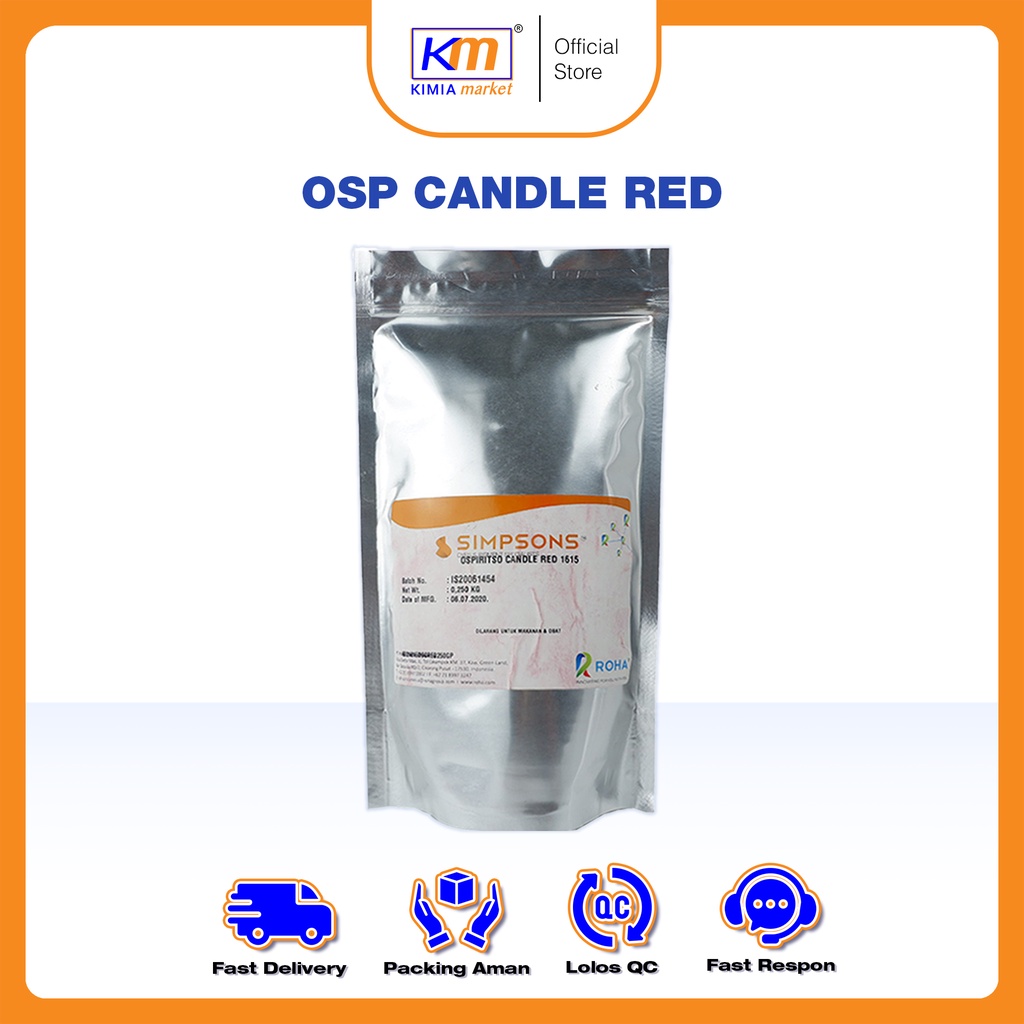 Jual Pewarna Minyak Merah / OSP CANDLE RED / Ospiritso Candle Red ...