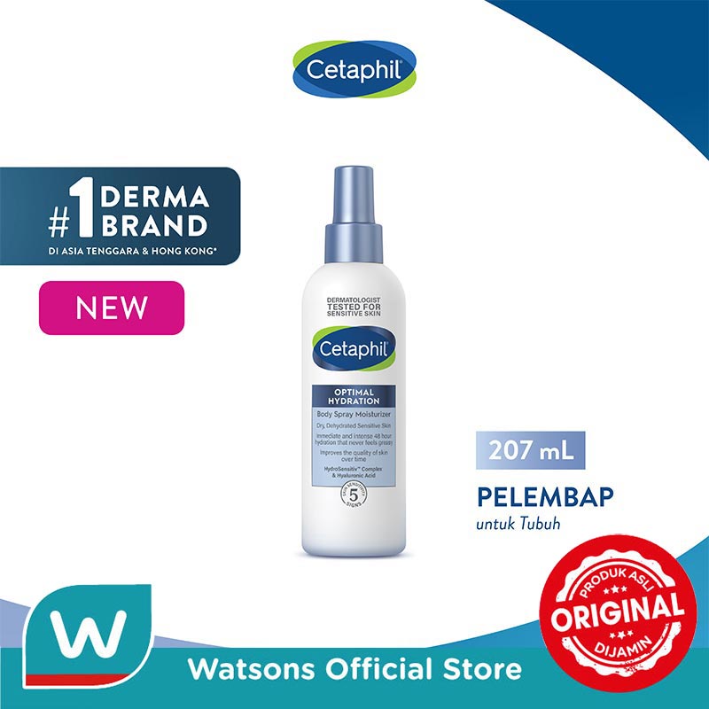 Jual CETAPHIL Optimal Hydration Body Spray Moisturizer 207ml | Shopee ...