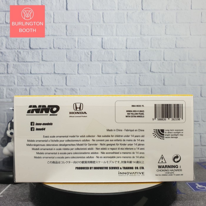 Jual INNO64 HONDA NSX R NA2 RIO YELLOW PEARL WITH EXTRA WHEELS INNO TERBARU | Shopee Indonesia