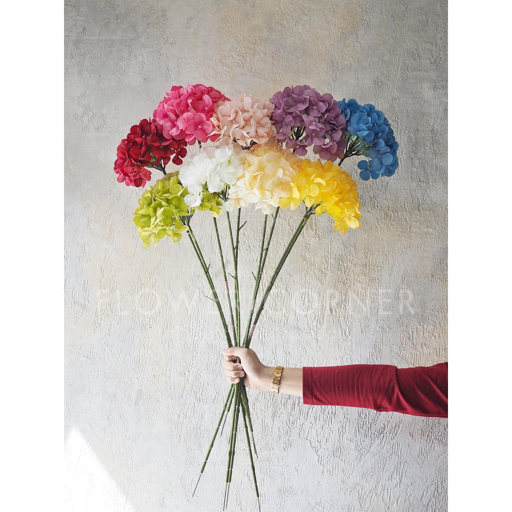 Jual Bunga Artificial Hydrangea Hortensia Bold 1 Kuntum (B23067 ...