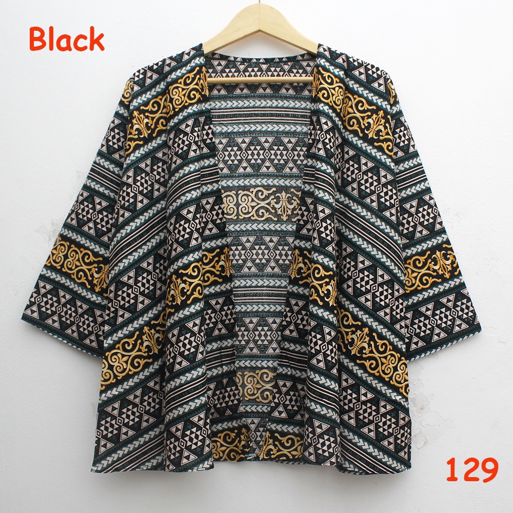 Jual 𝑱𝒂𝒌𝒂𝒓𝒕𝒂𝑭𝒂𝒔𝒉𝒊𝒐𝒏 cardigan outer batik tribal katun adem rumbai sisir ...