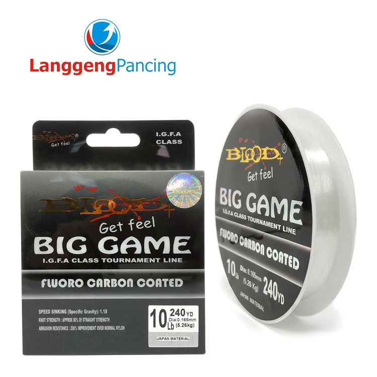 Jual Senar Pancing Blood Big Game 240 yds Fluoro Carbon | Shopee Indonesia