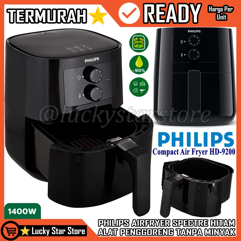 Jual PHILIPS HD9200 ESSENTIAL AIRFRYER SPECTRE HD9200/90 AIR FRYER GORENG TANPA MINYAK PHILIP ...