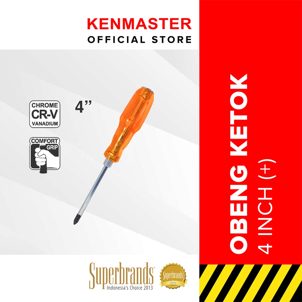Jual Kenmaster Obeng Ketok Crystal CRV 4 Inc (+) - 1 PCS - OBKC011 ...