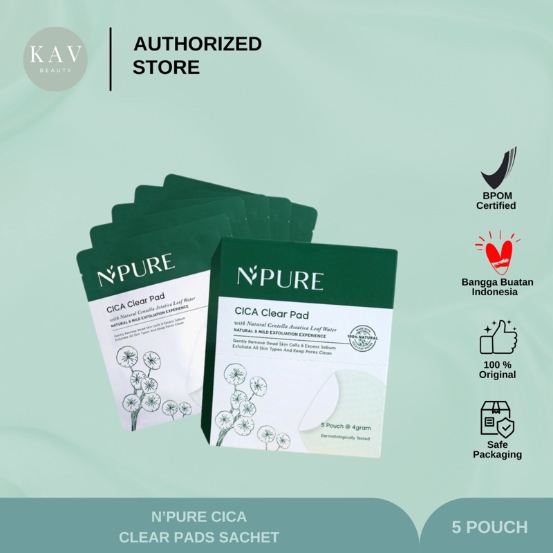 Jual Npure Cica Clear Pad Sachet (isi 5 Sachet) | Shopee Indonesia