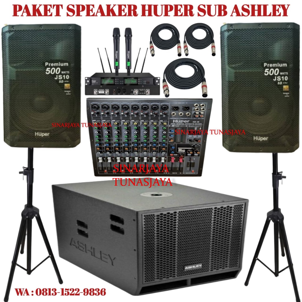 Jual PAKET OUTDOOR SPEAKER HUPER SUBWOOFER ASHLEY ORIGINAL | Shopee ...