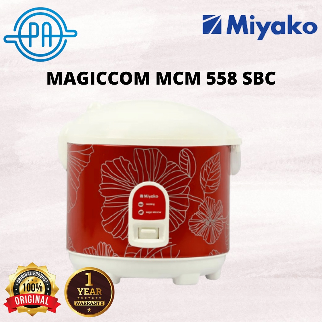 Jual MAGICCOM MIYAKO MCM 558 SBC / RICE COOKER MCM 558SBC 2 LITER ...