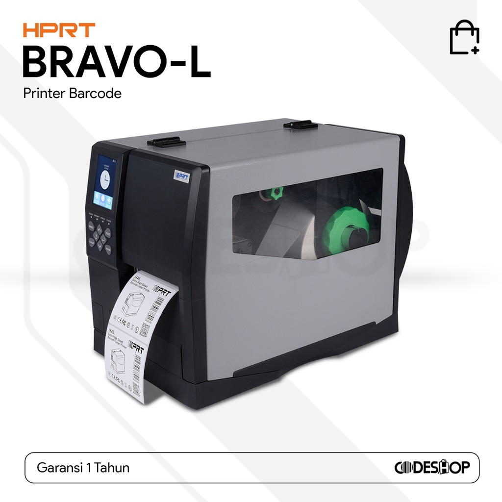 Jual HPRT Bravo L Barcode Printer Industrial Cetak Label USB Serial LAN ...