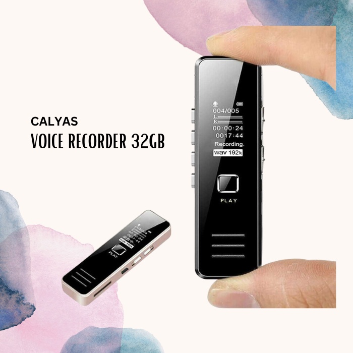 Jual Perekam Suara Audio Digital Mini Voice Recorder 32GB | Shopee ...