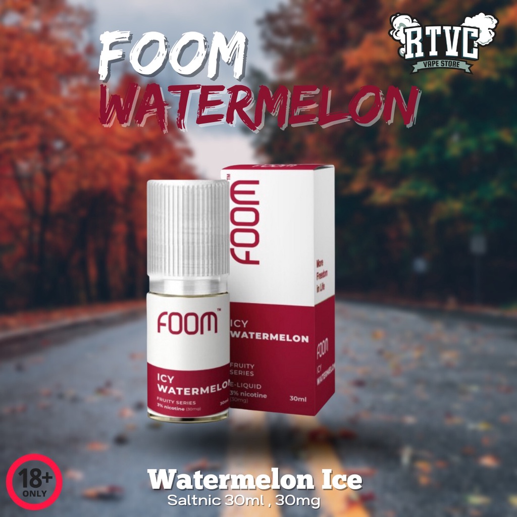 Jual FOOM Icy Watermelon Salt 30ml 30mg Liquid Saltnic | Shopee Indonesia