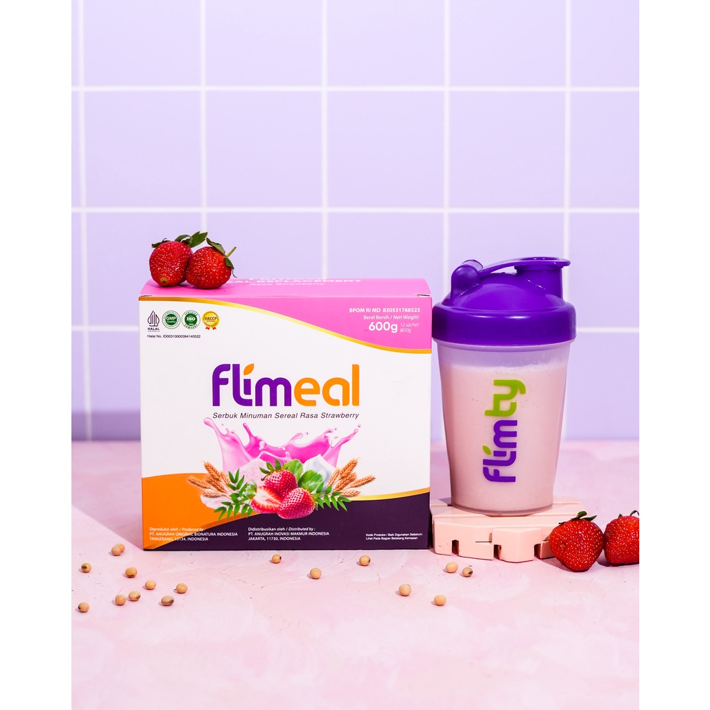 Jual FLIMEAL 1 BOX 12 SACHET BPOM HALAL MEAL REPLACEMENT RASA COKLAT ...