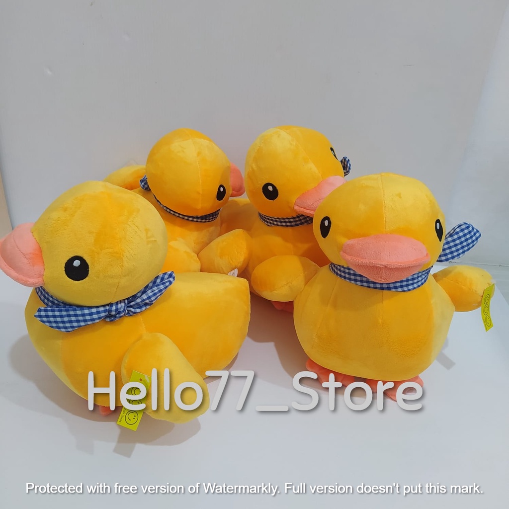 Jual HS/Boneka Plush Toys Bebek Kuning Yellow Little Duck Piyo Piyo Dasi Pita Kotak Soft ...