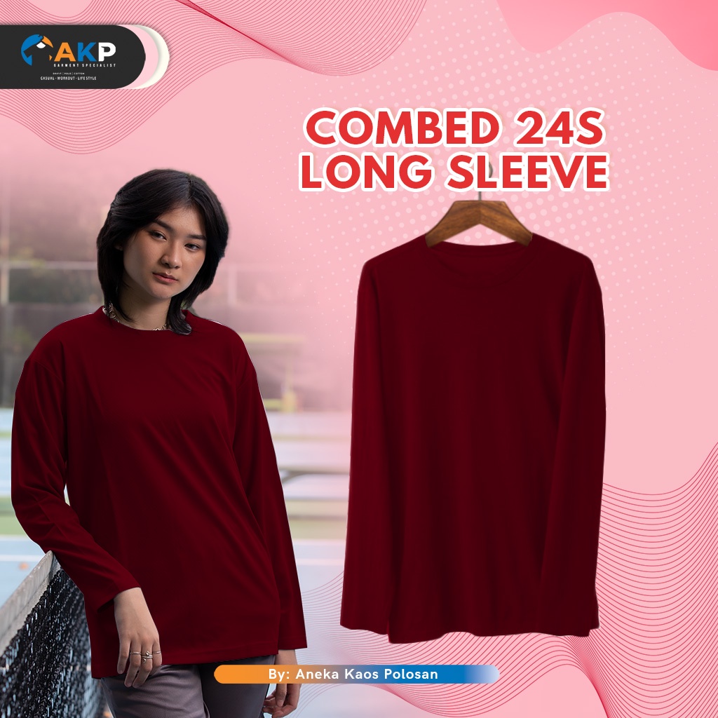 Jual AKP - Katun Combed 24s Lengan Panjang - Cotton Combed 24s Long ...