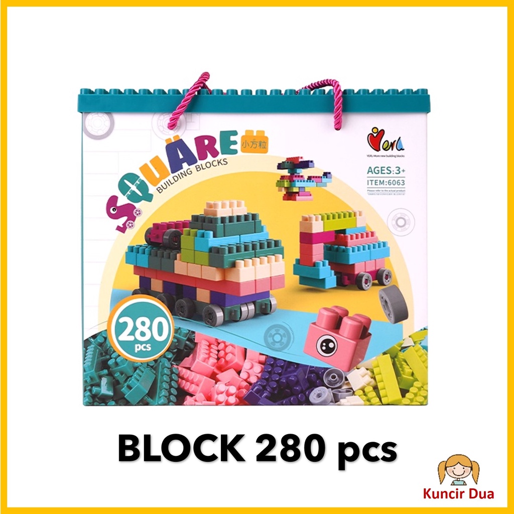 Jual Mainan Block Brick Anak KKV isi 280 pcs 120 pcs / Mainan Balok ...