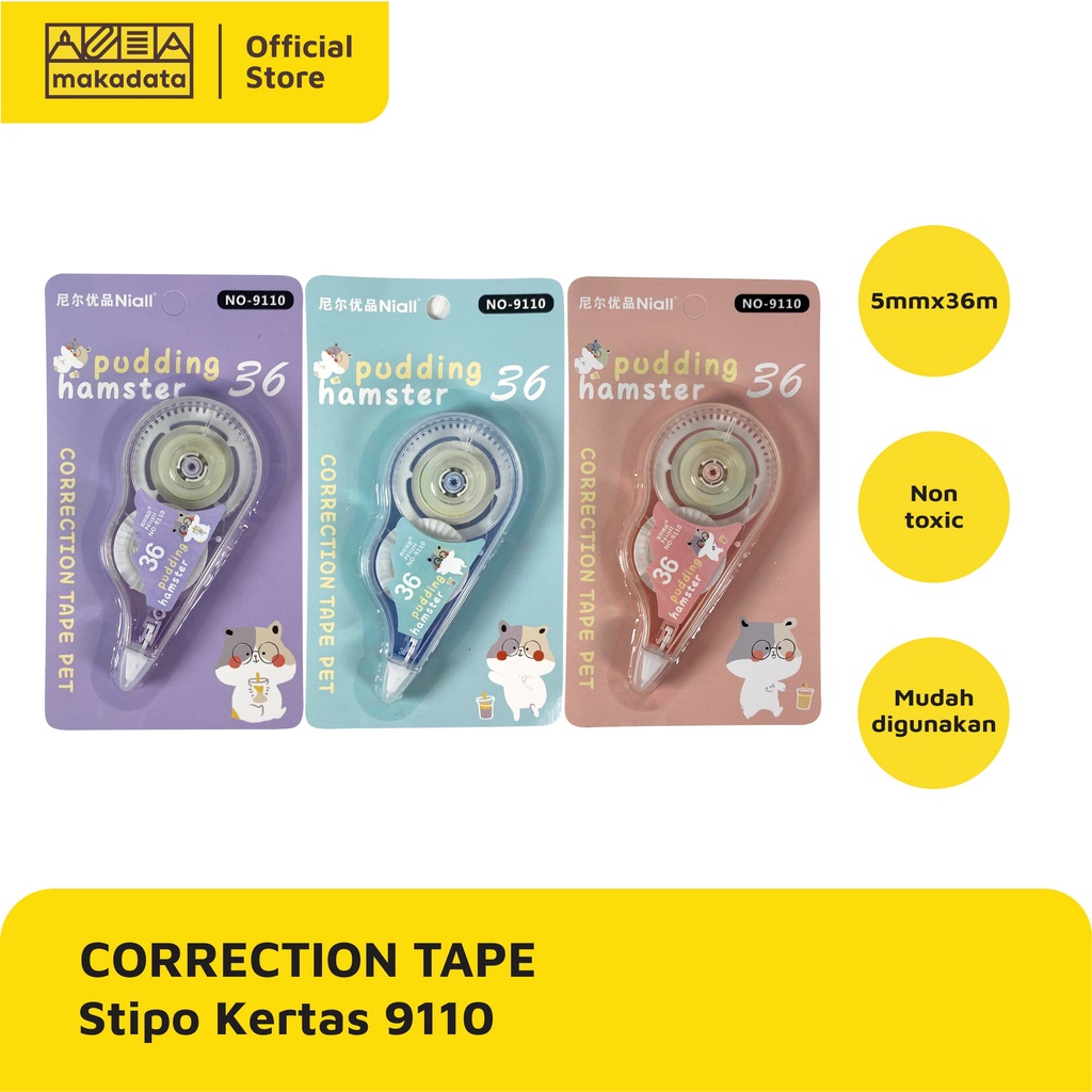 Jual STIPO KERTAS / TIP-EX / CORRECTION TAPE 9110 (1 PCS) MURAH ...