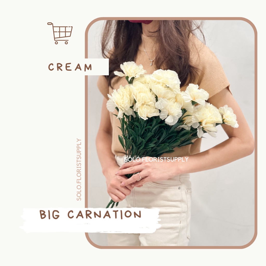 Jual BIG CARNATION BOUQUET X6 ARTIFICIAL FLOWER BUNGA PALSU BUNGA ...