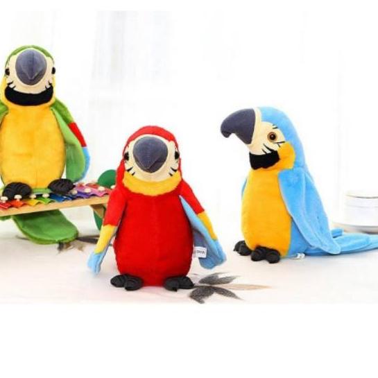 Jual Boneka Burung Beo Peniru Suara / Burung Bro Bisa Bicara/ Talking ...