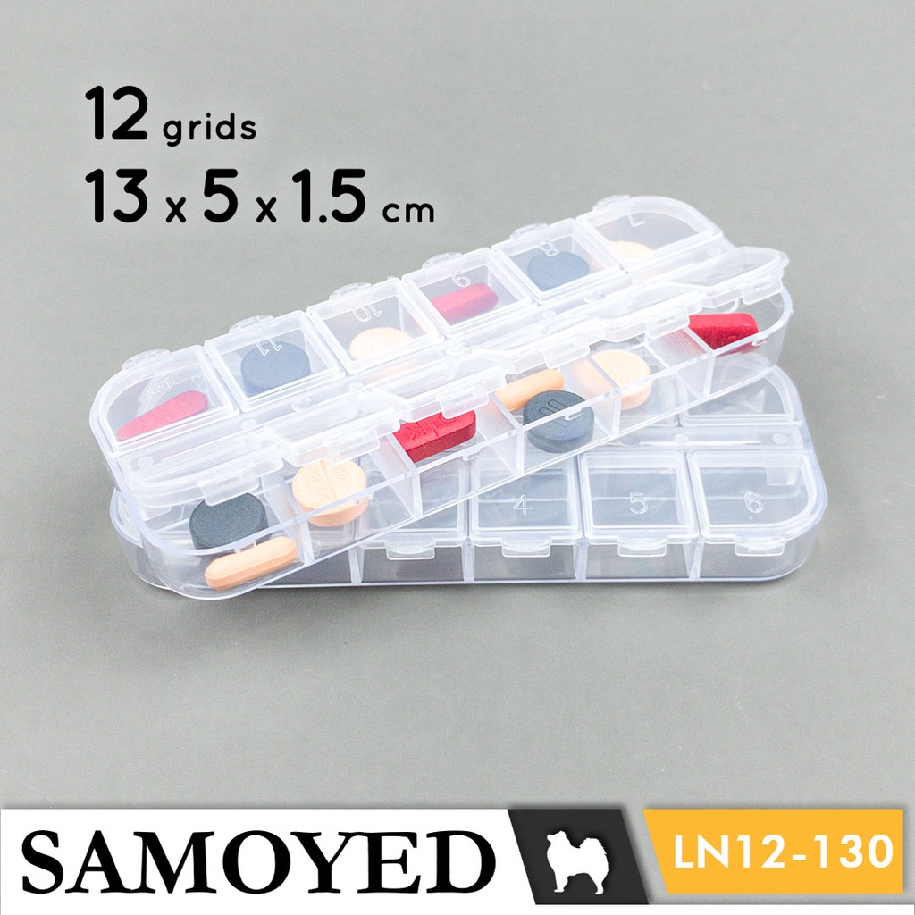 Jual Tempat / Kotak Plastik PP Penyimpanan Serba Guna 12 Sekat / Grids ...