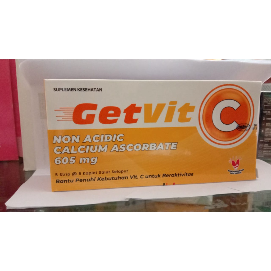 Jual Getvit-C 605mg isi 30 kaplet | Shopee Indonesia