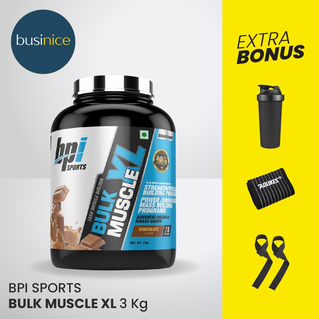 Jual BPI Sports Bulk 3 Kg Muscle XL Gainer Weight Gainer Mass Gainer | Shopee Indonesia