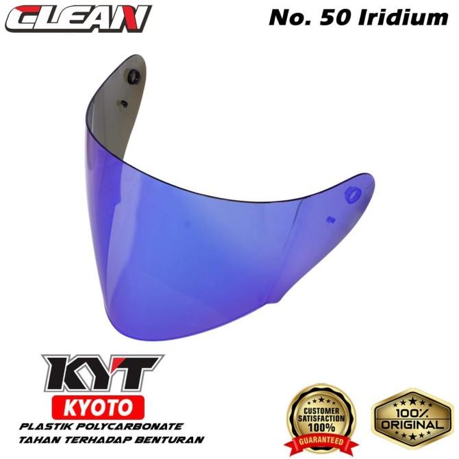Jual jual CLEAN Kaca Helm Iridium (No.50) KYT Kyoto | Shopee Indonesia