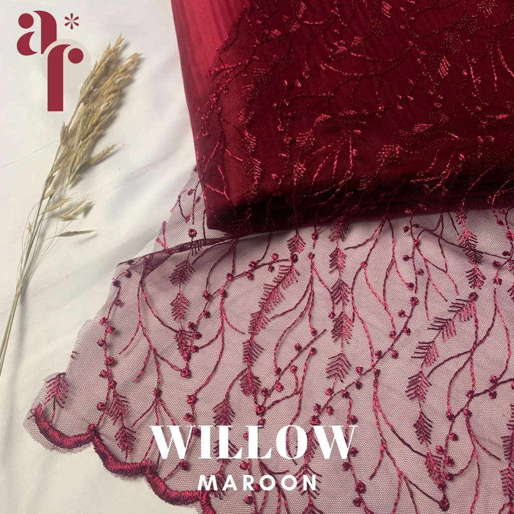 Jual ½ meter Kain Brukat Premium Willow Motif / Brokat Tile Prancis ...