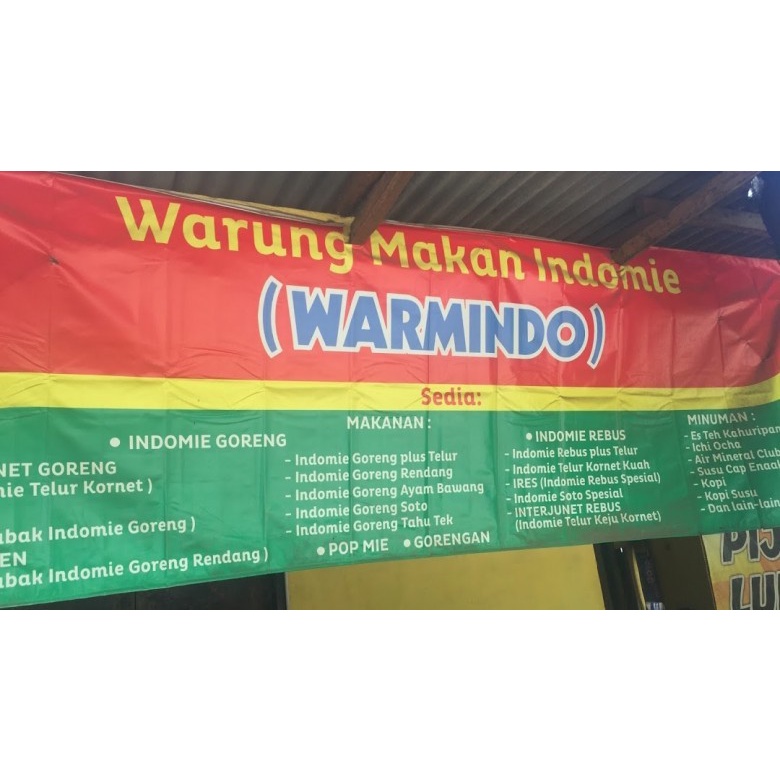 Jual CETAK SPANDUK KAIN WARUNG MAKAN INDOMIE WARMINDO MURAH FREE DESIGN ...