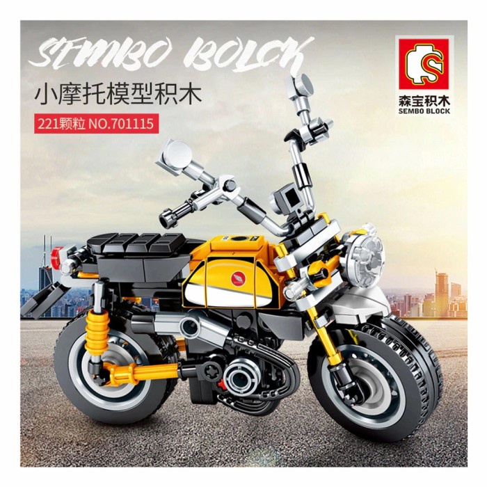Jual Brick Sembo Block Bricks Motor Honda Monkey / Mainan Block Motor ...
