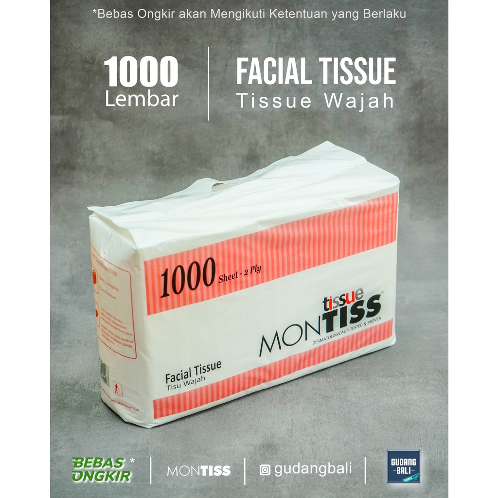 Jual Montiss 1000 + 100 sheet // Tissue Murah | Shopee Indonesia