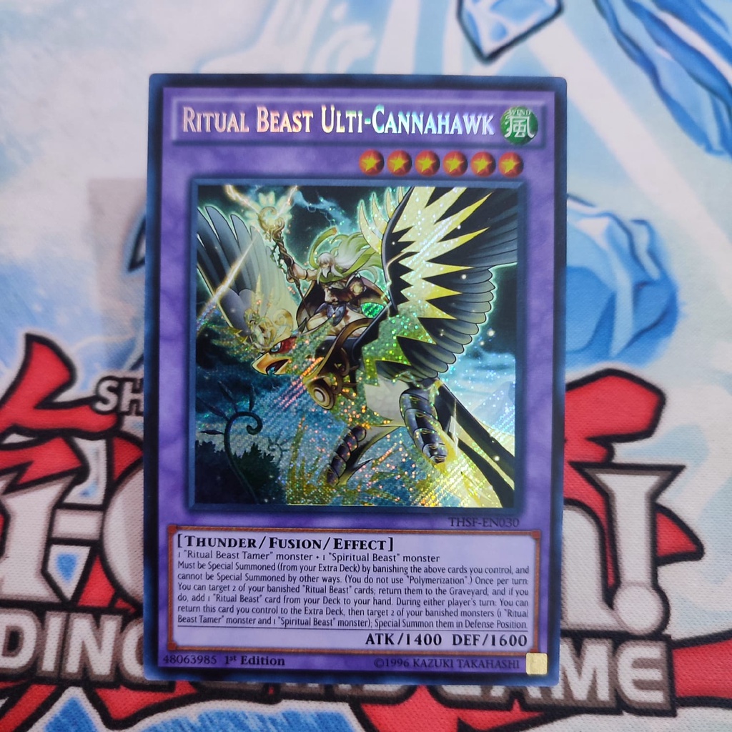 Jual yugioh ritual beast ulti cannahawk THSF secret rare 1st original | Shopee Indonesia