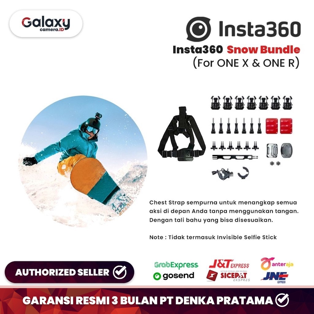 Jual Insta360 Snow Bundle (For ONE X & ONE R) | Shopee Indonesia