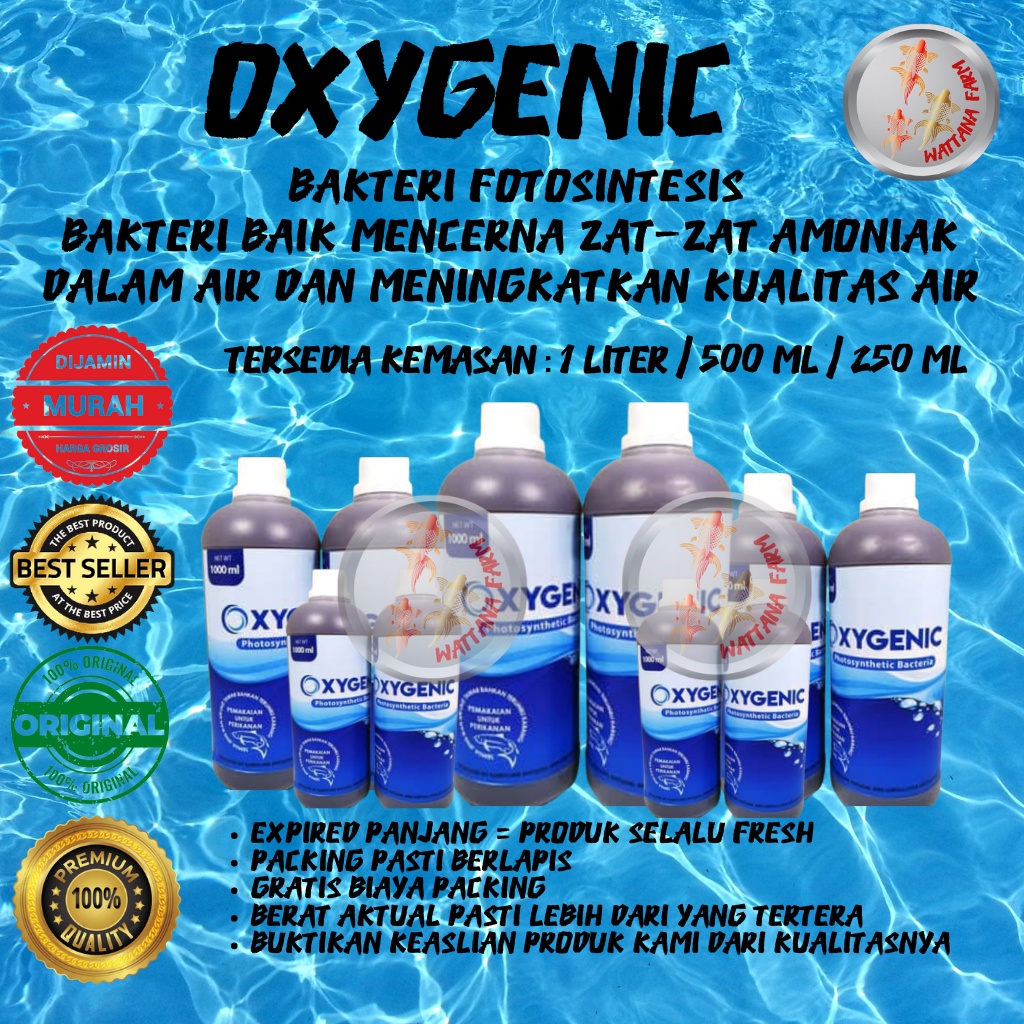 Jual OXYGENIC 1 Liter / 500 ml / 250 ml Probiotik / Bacteri Starter ...
