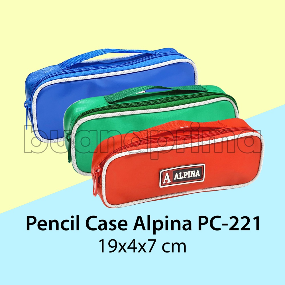 Jual Tempat Pensil Kulit Alpina Pencil Case Kotak Dompet Pensil 221 ...