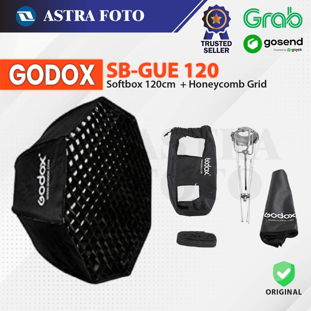 Jual Godox Softbox SB-GUE 120cm Octagonal Octa 120 cm + HoneyComb Grid ...