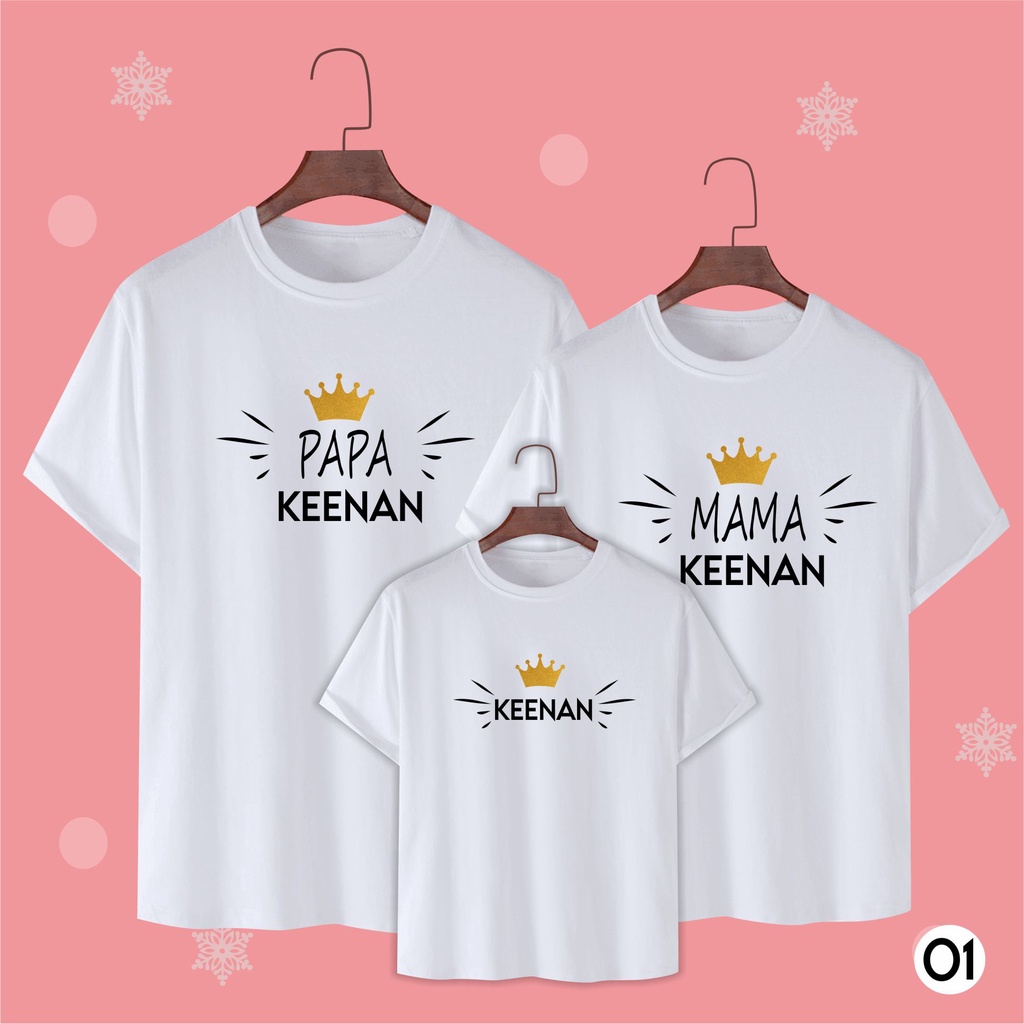 Jual KAOS COUPLE KELUARGA DESAIN NAMA/TULISAN/KAOS ULANG TAHUN CUSTOM ...