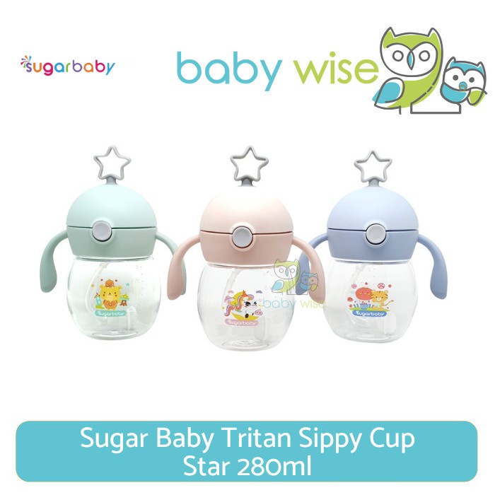 Jual Sugar Baby Tritan Sippy Cup 2in1 Nature Series Kids Bottle with Strap - Botol Minum Anak ...