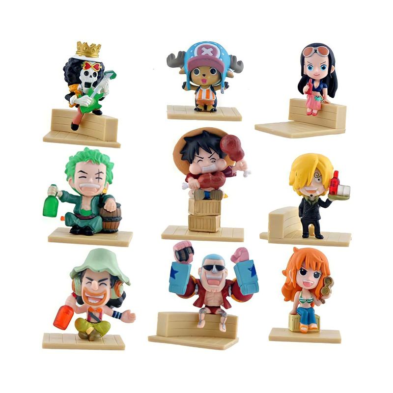 Jual Action Figure Anime one piece Luffy Robin Zoro sanji Chopper brook ...
