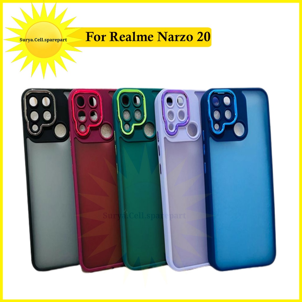 Jual Case Premium Hybrid Chrome Realme Note 50 Narzo 20 Narzo 30a Realme 5 5i 5s | Shopee Indonesia