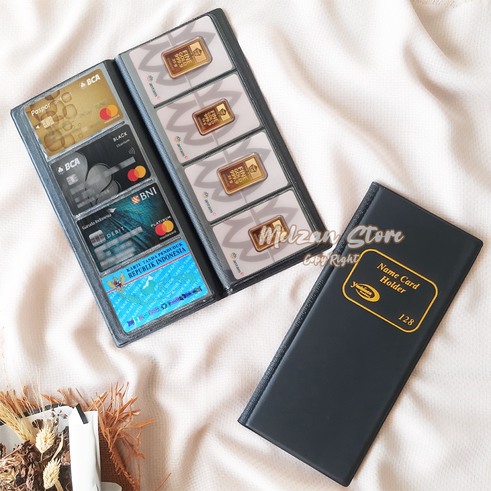 Jual Album Kartu Nama 128 Slot / Album Logam Mulia / Dompet Kartu ...